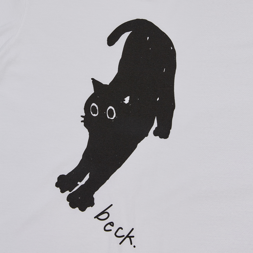 White 'beck' T-shirt – wave to earth